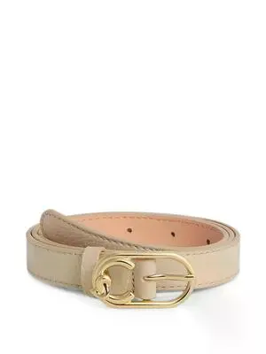 COCCINELLE Logo Buckle Belt - Neutrals