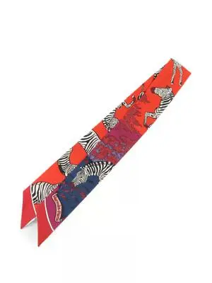 Hermès Twilly Zebra-print Scarf