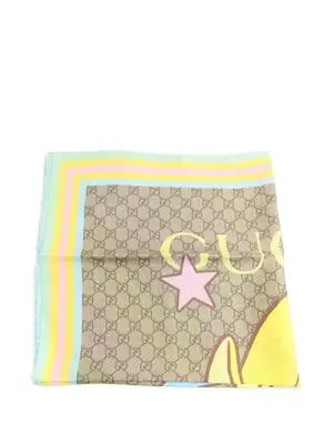 Gucci X Bananya Gg Scarf - Neutrals