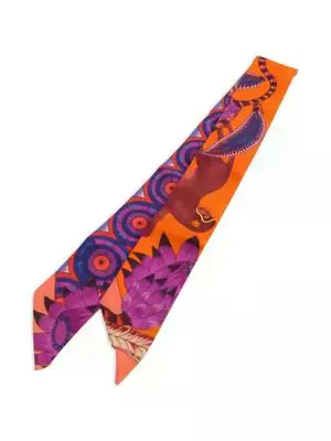 Hermès Twilly Animal-print Scarf