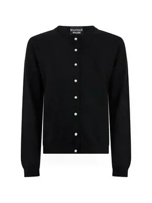 Moschino Faux-pearl-button Wool Cardigan