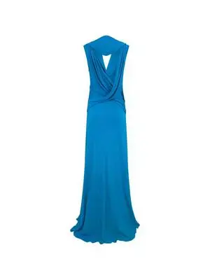Alberta Ferretti Draped Maxi Gown