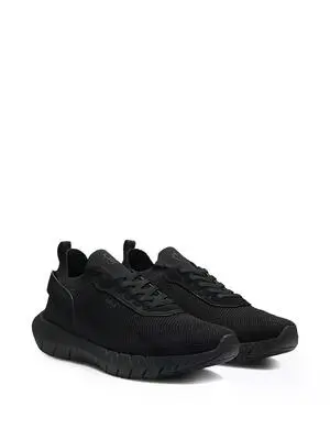 BOSS Mesh-knit Lace-up Sneakers
