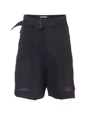Jacquemus Pleated Belted Shorts