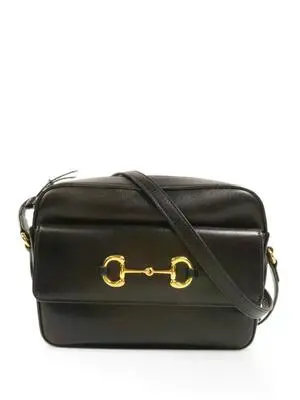 Gucci Gucci Small Horsebit 1955 Leather Shoulder Bag Black