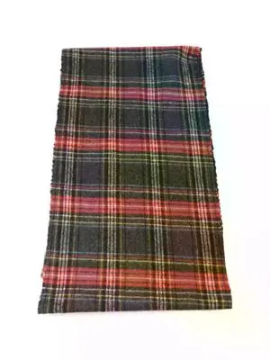 COACH VINTAGE Tartan-check Fringed Scarf
