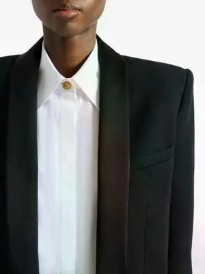 Balmain Cropped Grain De Poudre Jacket