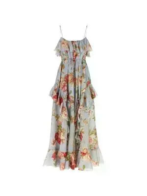 Zimmermann Roselight Frill Maxi Dress