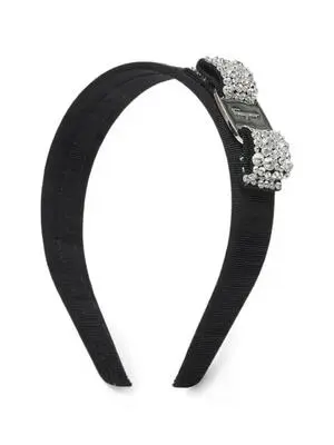 FERRAGAMO Vara Bow Crystal-embellished Headband
