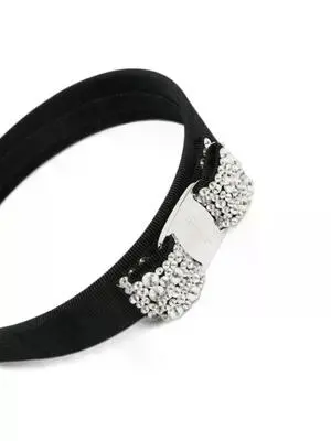 FERRAGAMO Vara Bow Crystal-embellished Headband