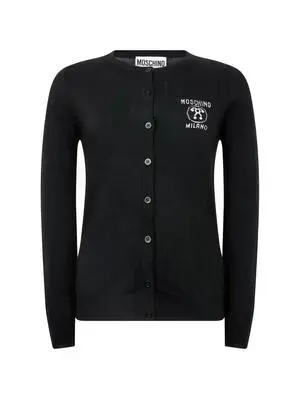 Moschino Embroidered Virgin Wool Cardigan