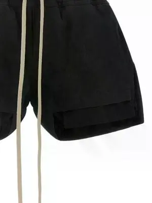 Rick Owens Asymmetric Hem Drawstring Boxer Shorts