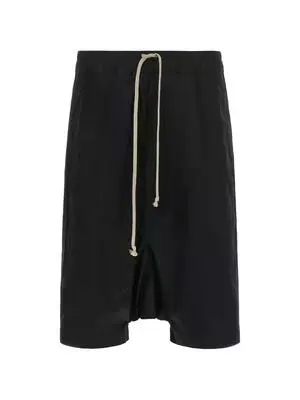 Rick Owens Tower Pods Drawstring Shorts - Black