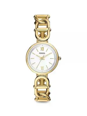 Fossil Carlie Chain-link 30mm Watch - Silver