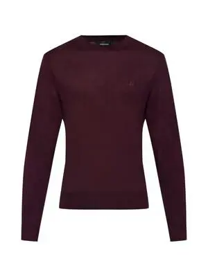 Dsquared2 Logo-embroidered Wool T-shirt