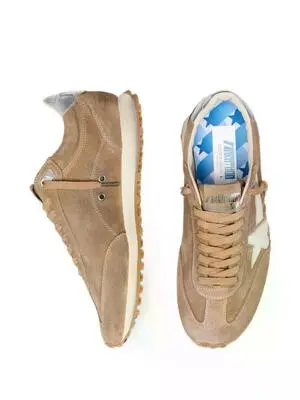 GOLDEN GOOSE Marathon Suede Sneakers - Neutrals
