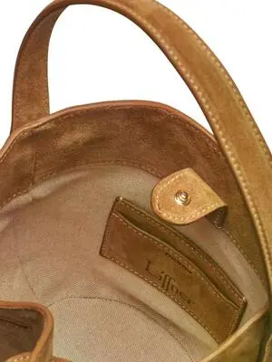 LIFFNER Belted Suede Bucket Bag