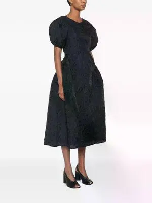 Cecilie Bahnsen Open-back Puff-sleeve Midi Dress