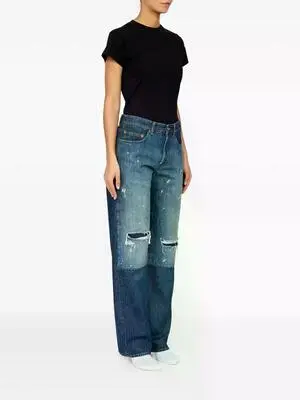 MAISON MARGIELA Patchwork Barrel-leg Jeans