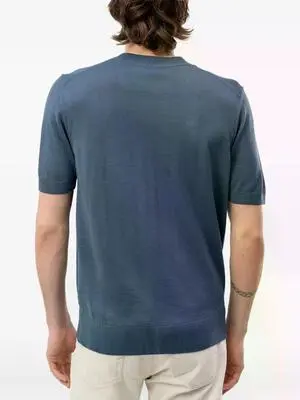BOSS Short-sleeve Ribbed-trim Sweater