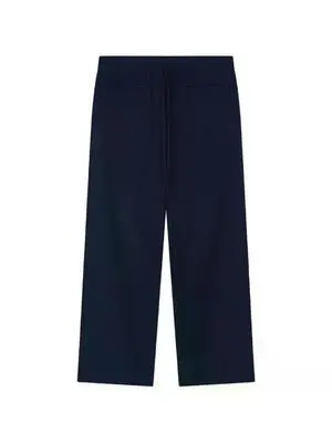 Giorgio Armani Navy Tailored Straight-leg Trousers