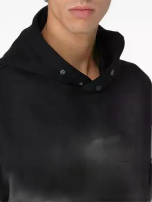 Emporio Armani Logo-print Press-stud Hoodie