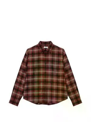 STUDIO TOMBOY Check-pattern Long-sleeve Shirt - Red