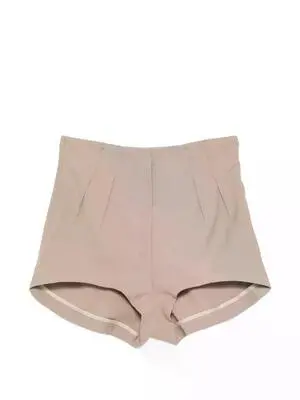 MUGLER Pleated High-waisted Shorts