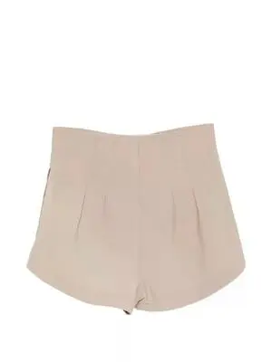 MUGLER Pleated High-waisted Shorts