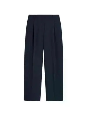 Liviana Conti Pleated Wide-leg Trousers - Blue