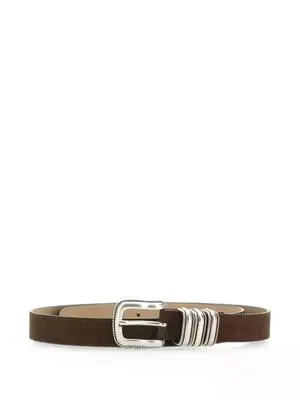 GIANNI CHIARINI Engraved Suede Belt