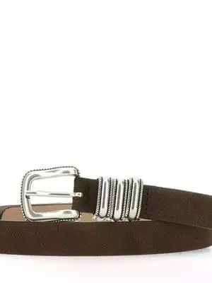 GIANNI CHIARINI Engraved Suede Belt