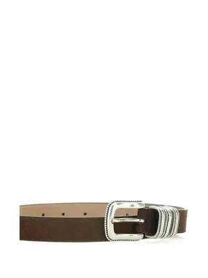 GIANNI CHIARINI Engraved Suede Belt