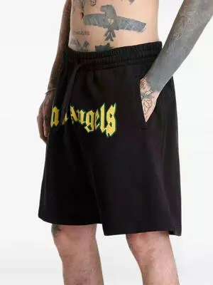 Palm Angels Outline Logo Drawstring Shorts