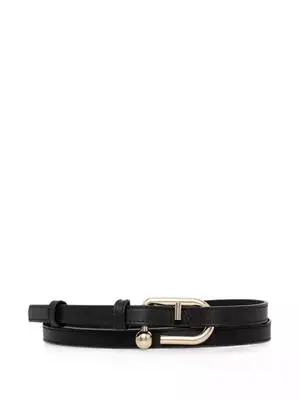 Furla Leather Belt With Gold-tone Hardware