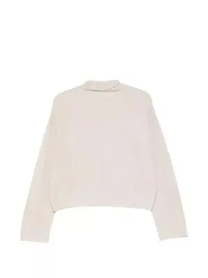 Marc O'polo High-neck Fine-knit Sweater - Neutrals