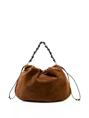 GIANNI CHIARINI Large Morgana Shoulder Bag - Brown
