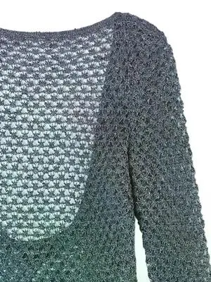Giorgio Armani Open-knit Scoop-back Sweater