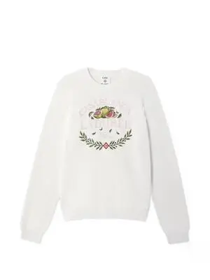 Casablanca X Ladurée Crew Neck Jumper - White