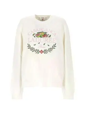 Casablanca X Ladurée Crew Neck Jumper - White