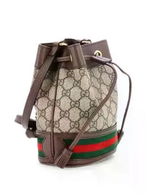 Gucci Ophidia Gg Coated Canvas Mini Bucket Bag