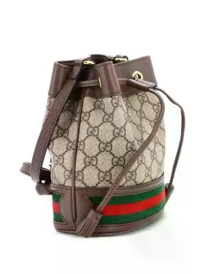Gucci Ophidia Gg Coated Canvas Mini Bucket Bag