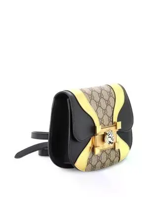 Gucci Osiride Gg Coated Canvas And Leather Shoulder Bag - Black