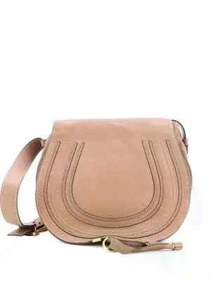 Chloé Marcie Leather Medium Crossbody Bag - Brown