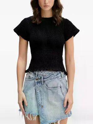 Vetements Shirred Ruffle T-shirt