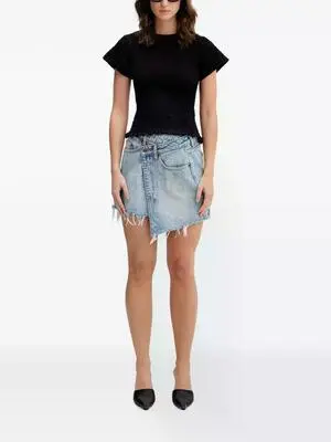 Vetements Shirred Ruffle T-shirt