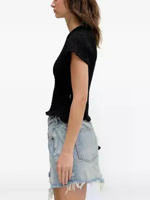 Vetements Shirred Ruffle T-shirt