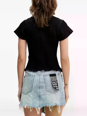 Vetements Shirred Ruffle T-shirt