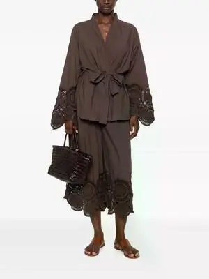 VICOLO Crochet-trim Kimono