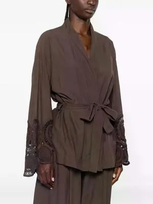 VICOLO Crochet-trim Kimono